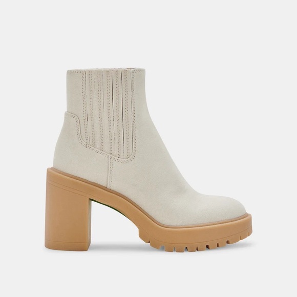 Dolce Vita | Shoes | Dolce Vita Cream And Tan Heeled Boots With Knit ...